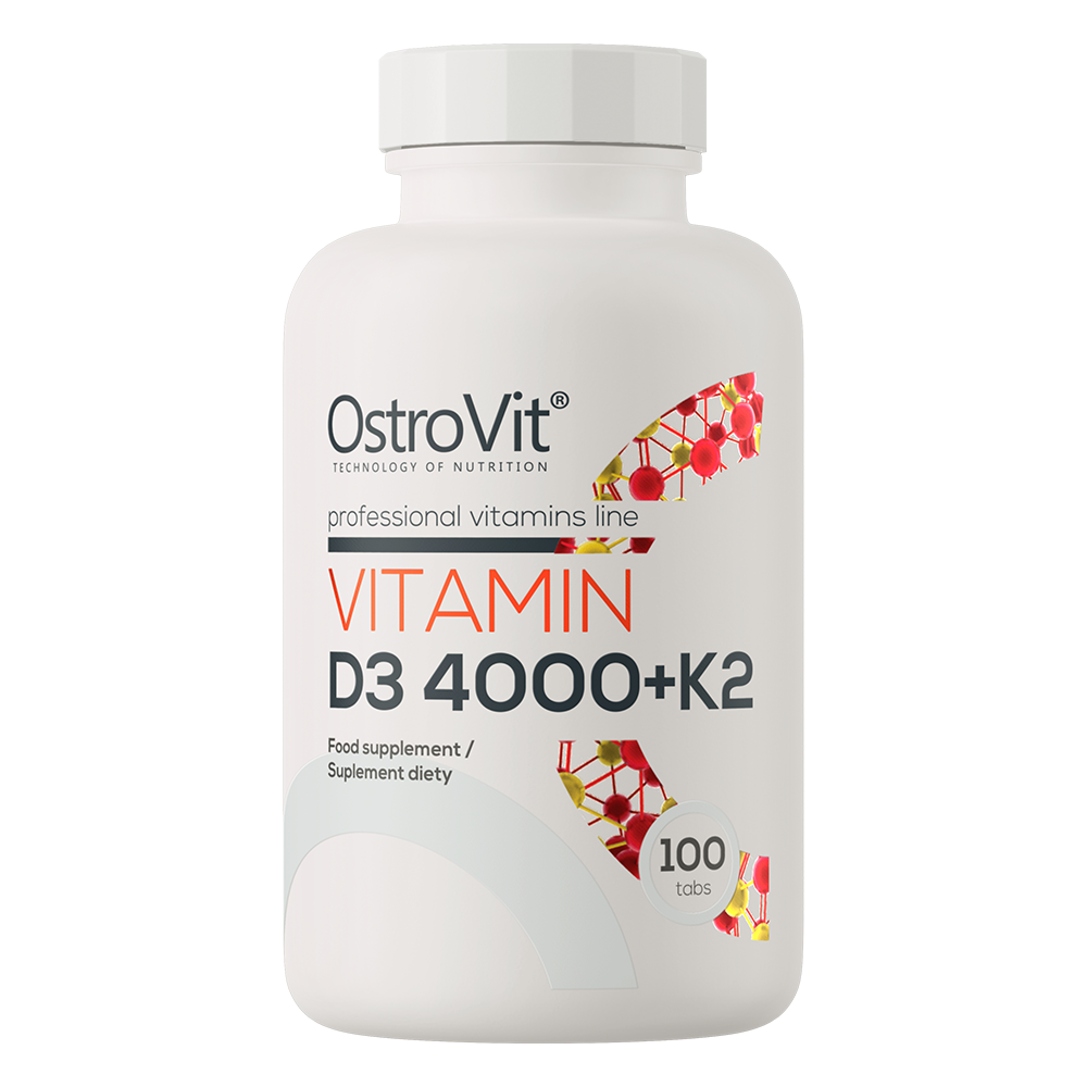 OstroVit Vitamin D3 4000 IU + K2 100tabs - WORKOUT shop