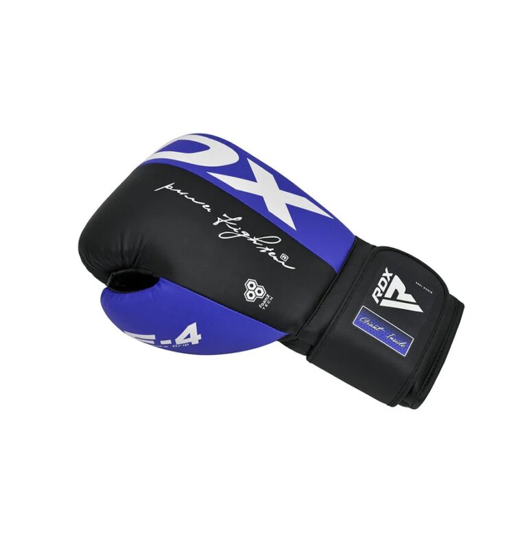 RDX F4 Boxing Sparring Gloves Hook & Loop BLUE - WORKOUT shop